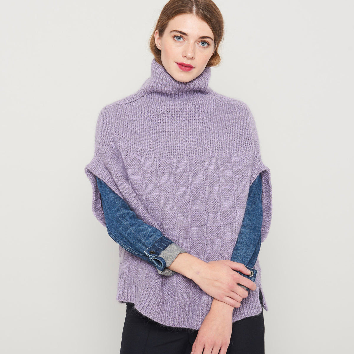 OPSKRIFT: Aksø Strik Poncho | Kit Couture
