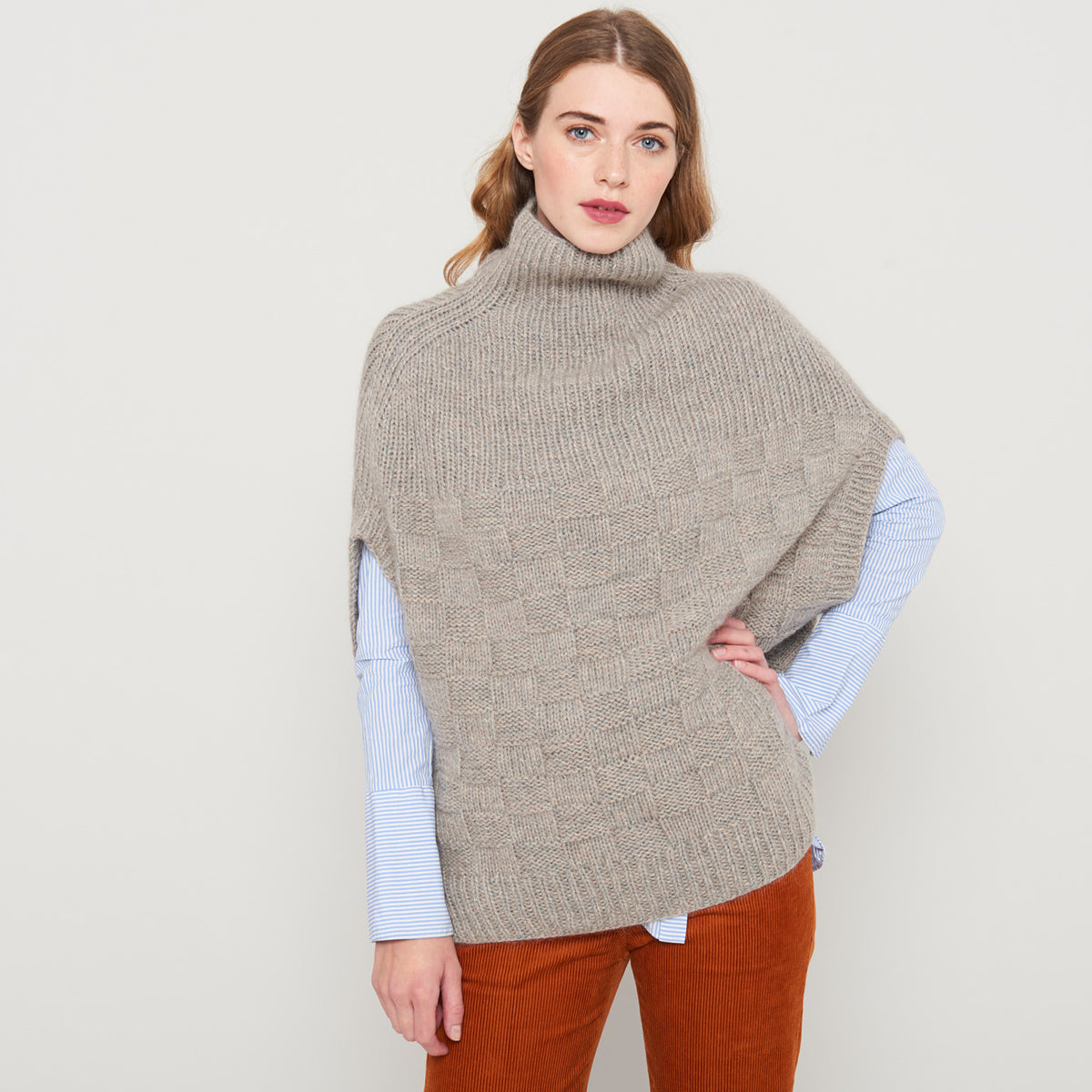 OPSKRIFT: Aksø Strik Poncho | Kit Couture